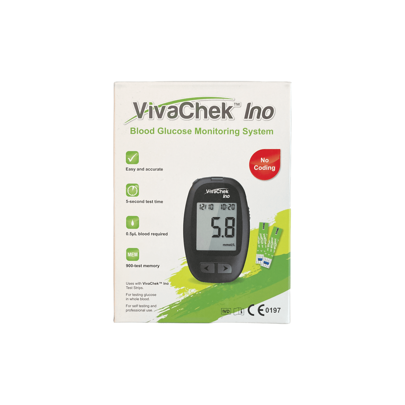 VivaChek Ino Blood Glucose Meter, Affordable and Easy to Use – SELFCHECK